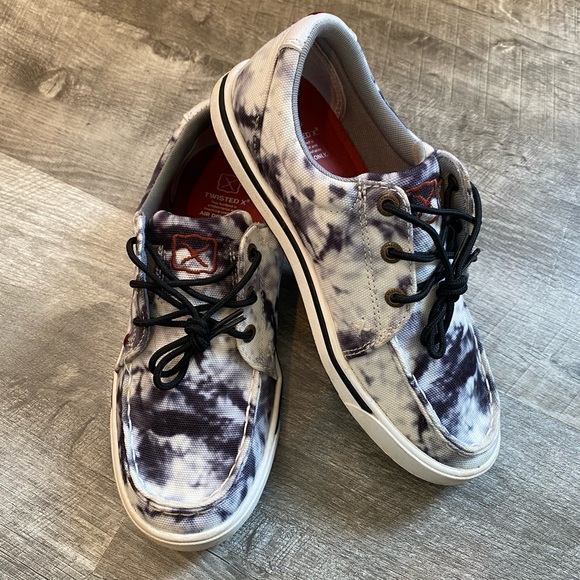 Twisted X | Shoes | Womens Twisted X Kicks Size 6 Black White Tiedye ...